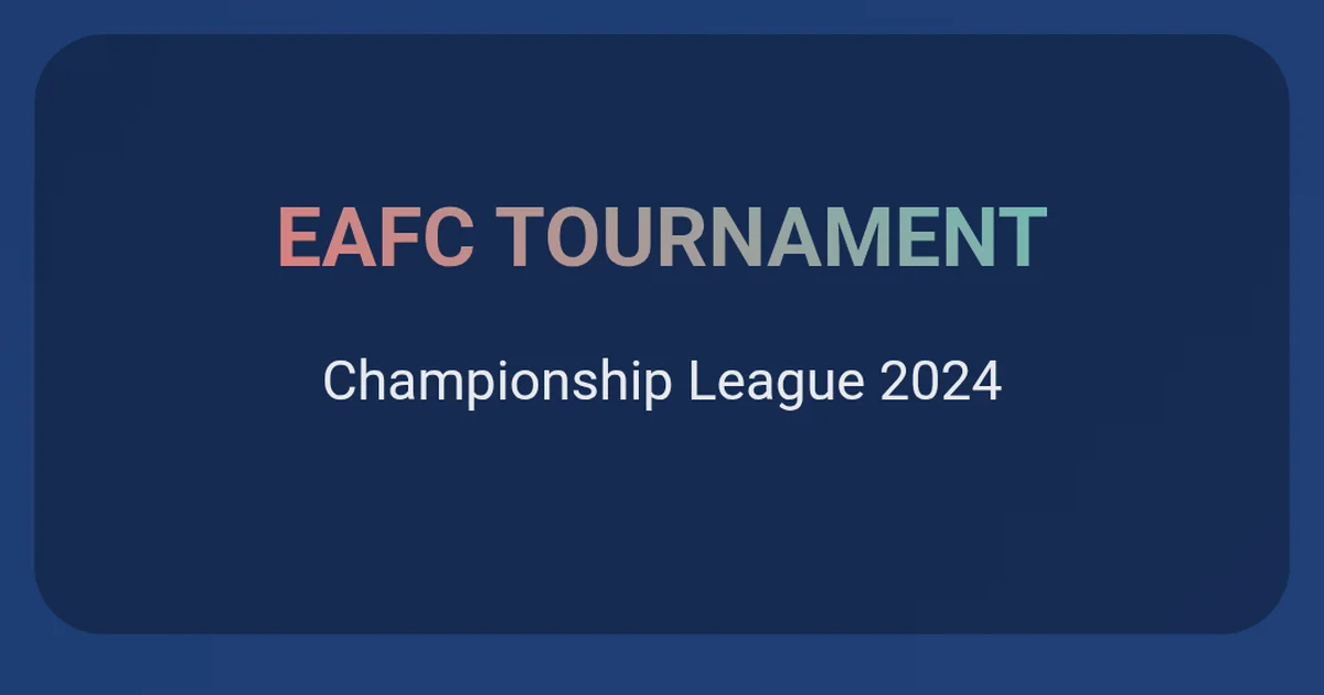 EAFC Tournament Website | Claude
