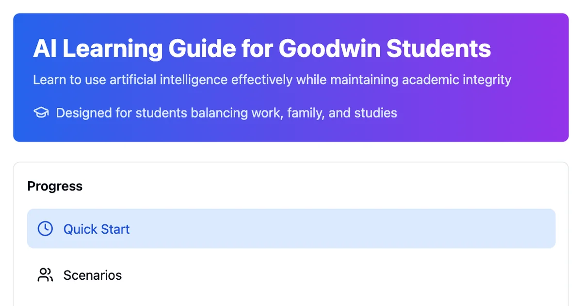 Goodwin AI Learning Guide | Claude