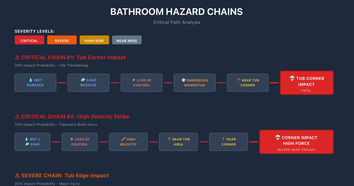 Bathroom Safety Hazard Chain Analysis Diagram - Critical Risk Guide ...