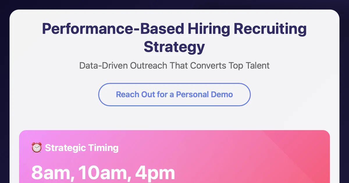 PBH Recruiting Strategy: Data-Driven Outreach Guide | Claude