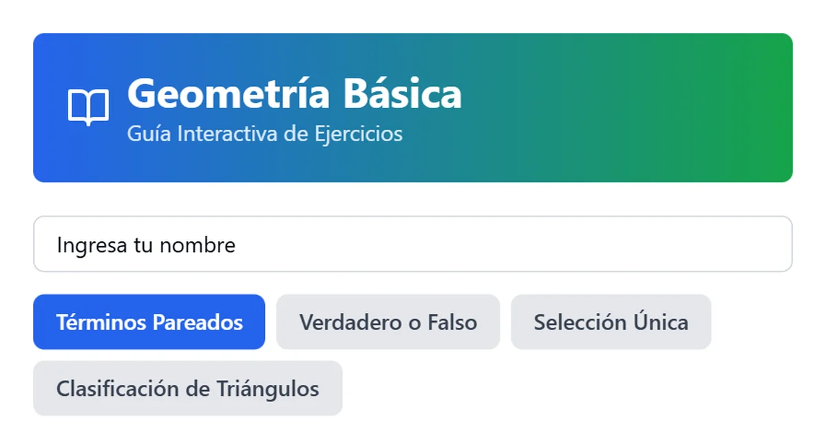 Guía Interactiva: Elementos Básicos de Geometría | Claude