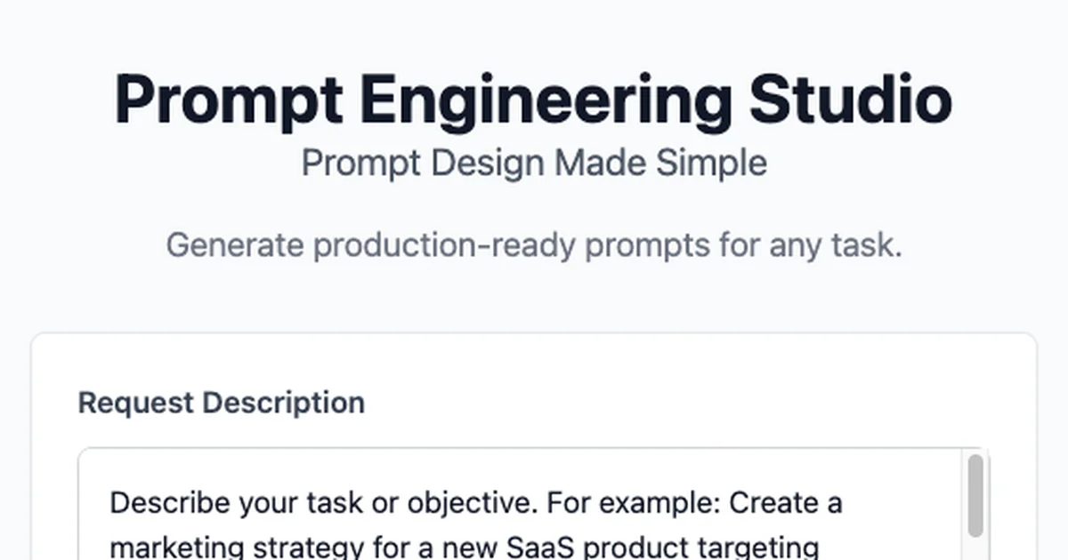 Claude Prompt Engineering Generator | Claude
