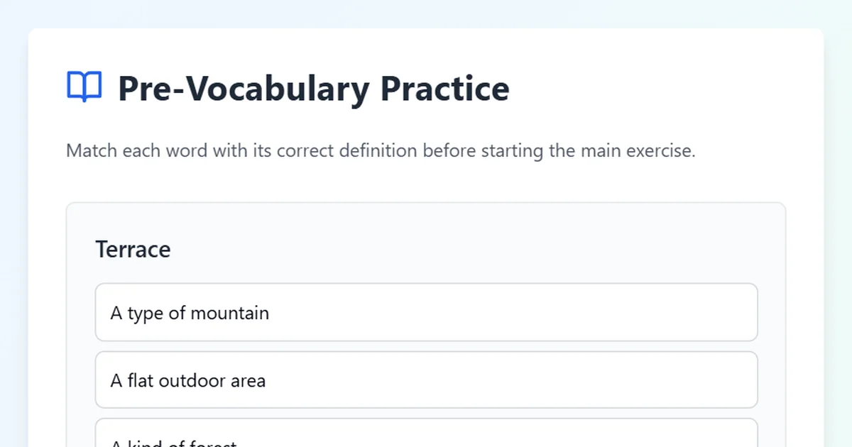 Interactive Devices Vocabulary Exercise | Claude