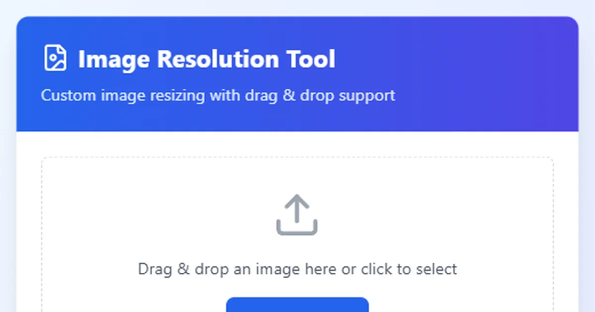 Image Ratio Tool with Custom Resolution | Claude