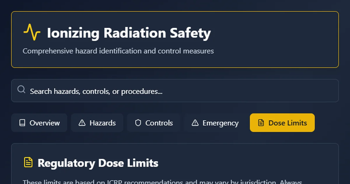 Ionizing Radiation Safety Guide - Hazards, Controls & Emergency | Claude