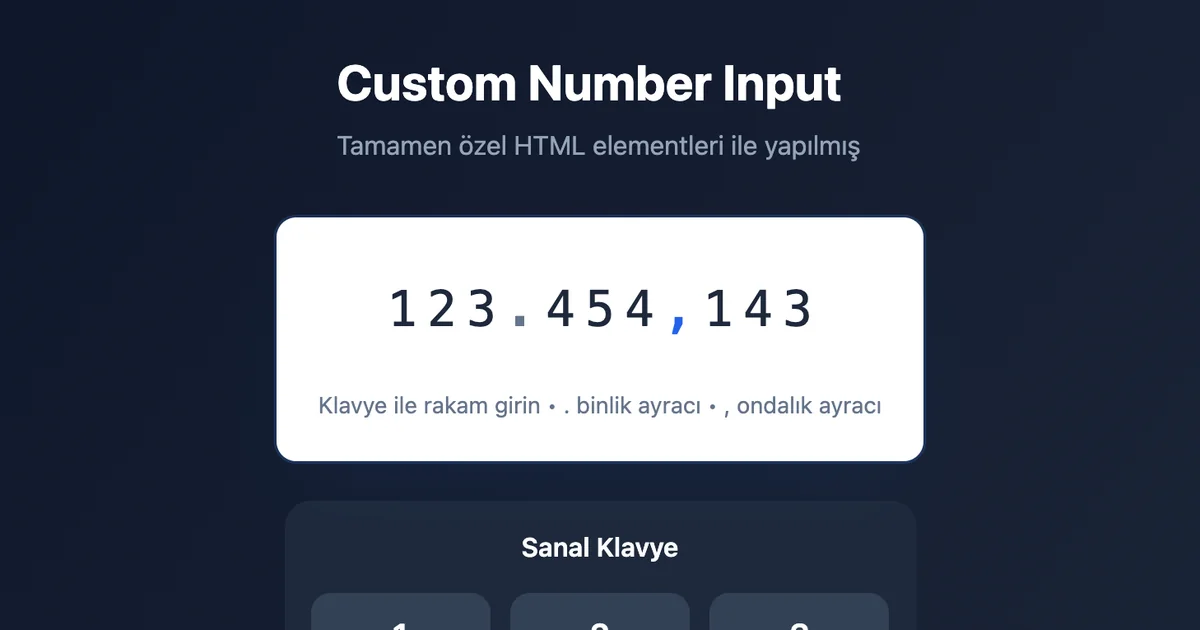 Custom Number Input with Motion | Claude