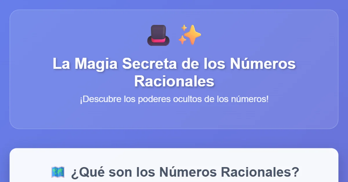 La Magia Secreta de los Números Racionales - Infografía Interactiva ...