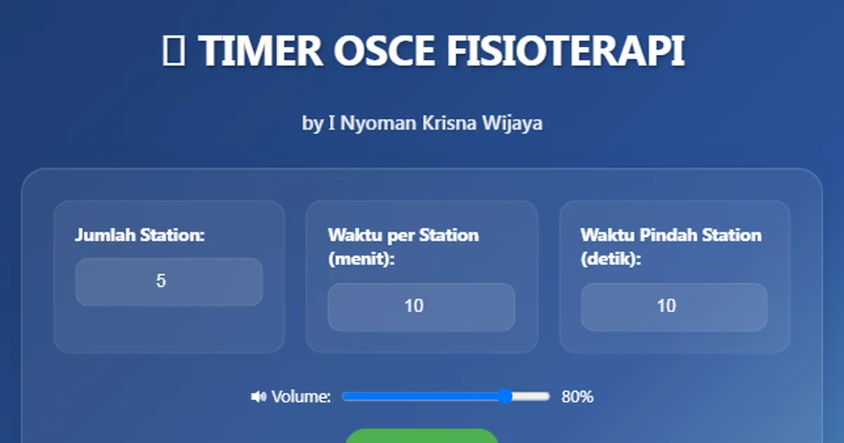 Timer Countdown Ujian OSCE | Claude