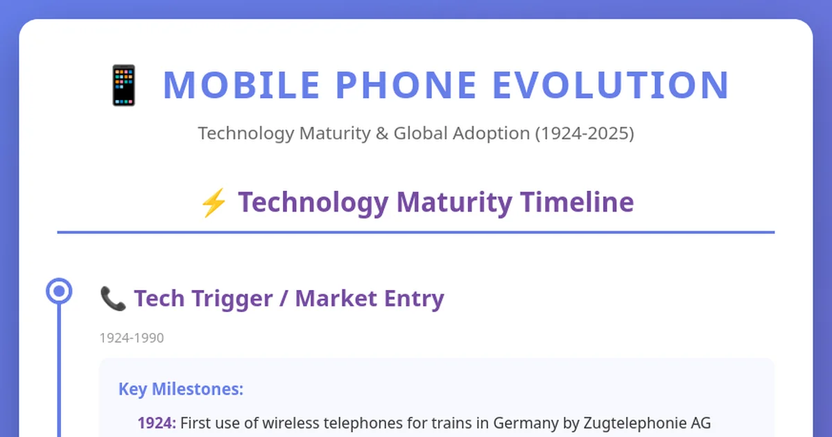Mobile Phone Evolution: Complete History & Adoption Timeline | Claude