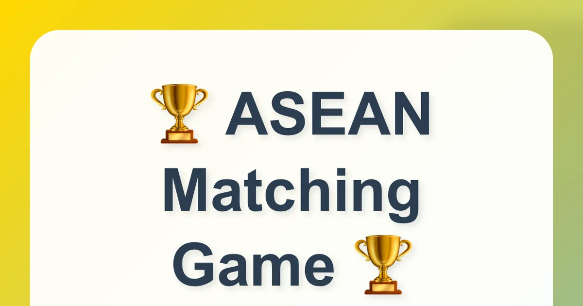 ASEAN Matching Game | Claude